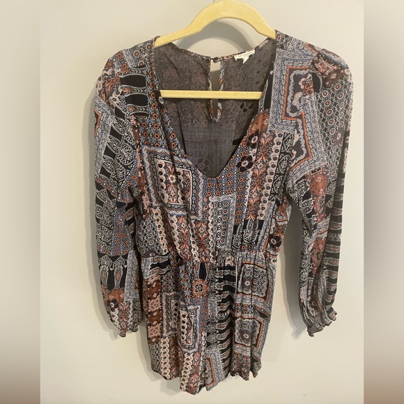 Pants & Jumpsuits | Bohemian Fall Romper | Poshmark
